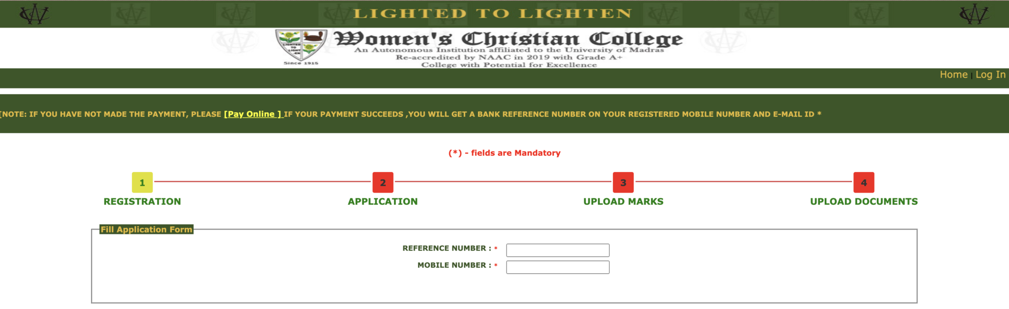 Wcc College Online Application Login 2024-25 - Wcc Admission