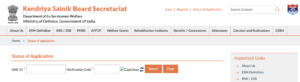 www.ksb.gov.in Kendriya Sainik Board Application status login 2024