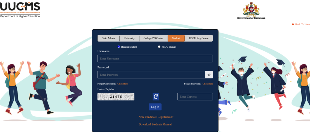 uucms.karnataka.gov.in Register, Admission 2024 - Uucms Login