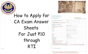 {Ssp Portal} ICAI Rti Application Format CA Final [Certified Copies]