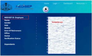Check Medisep id Card Status, Pdf Pensioners 2024