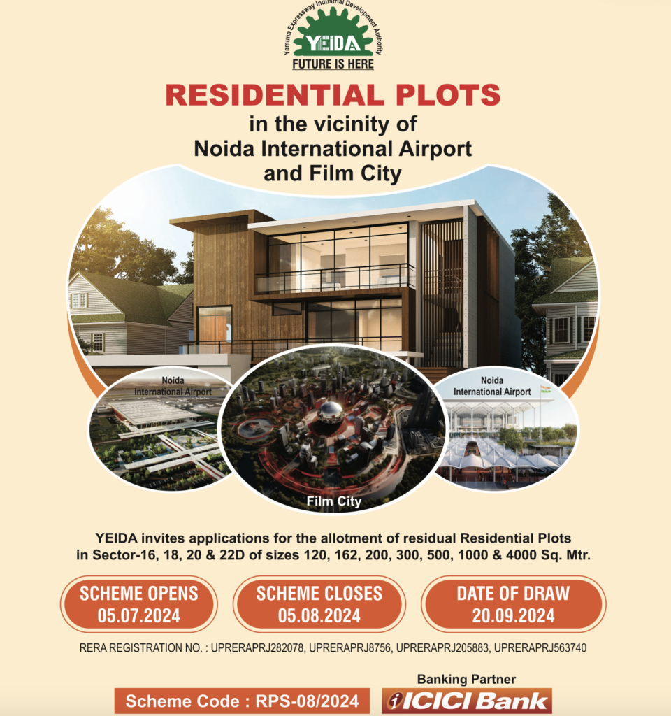Yeida Residential Plot Scheme : Yamuna Expressway Authority