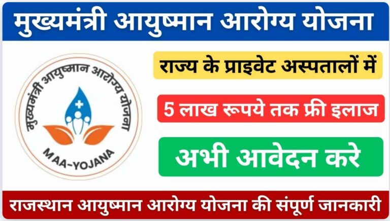 MAA Scheme Rajasthan : मुख्यमंत्री आयुष्मान आरोग्य योजना 2024 Apply