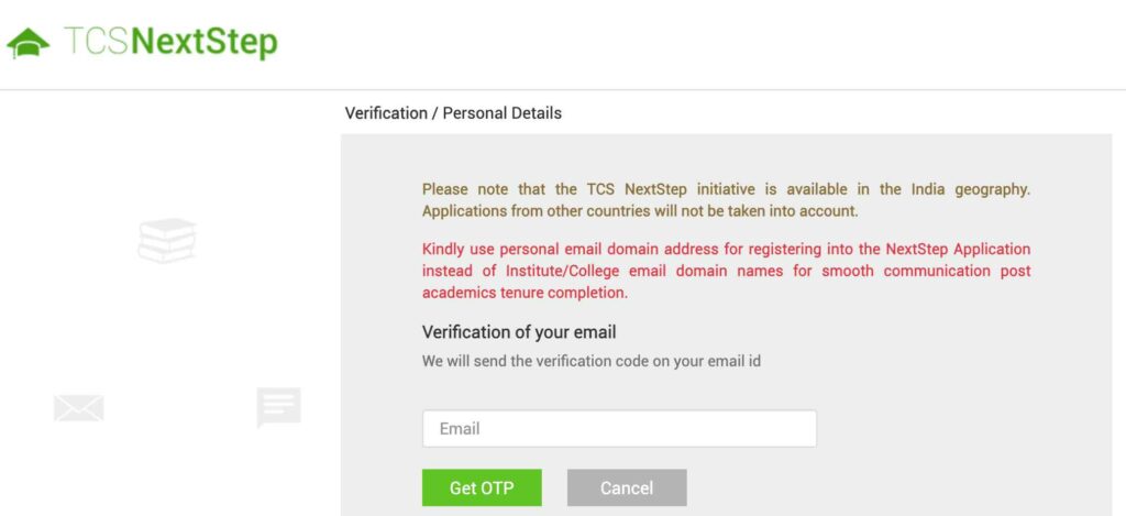 Tcs Nextstep Registration Portal Login, Bps Hiring : Tcs Nqt 2025