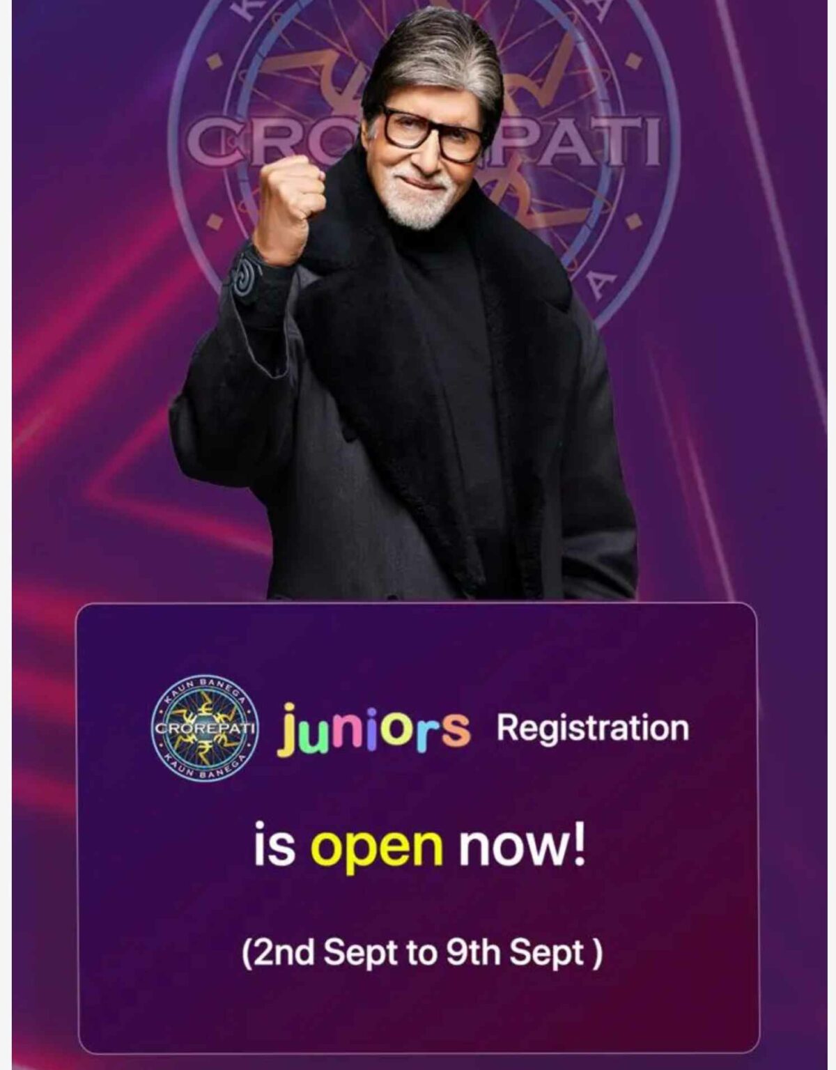 Kbc Junior Registration 2024, Audience Tickets (Pass)