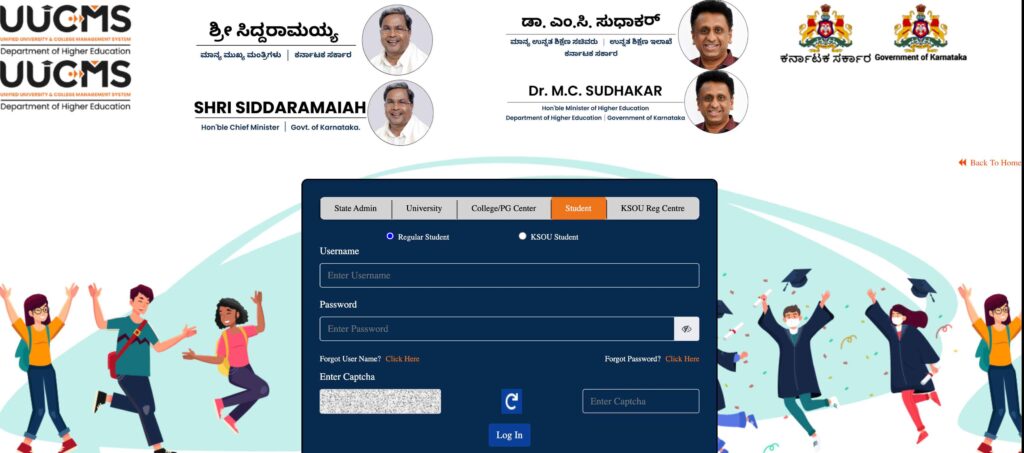 ⁠Uucms Student login new registration : uucms.karnataka.gov.in
